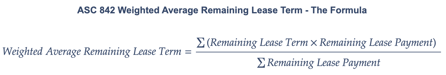 Calculating Weighted Average Remaining Lease Term - ASC 842 Calculating Weighted Average Remaining Lease Term - ASC 842
